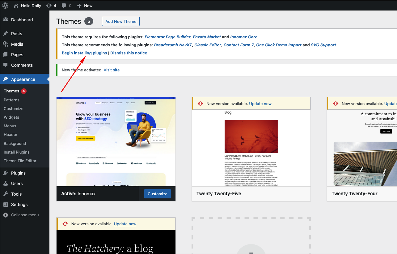 Innomax - Technology & IT Startup WordPress Theme